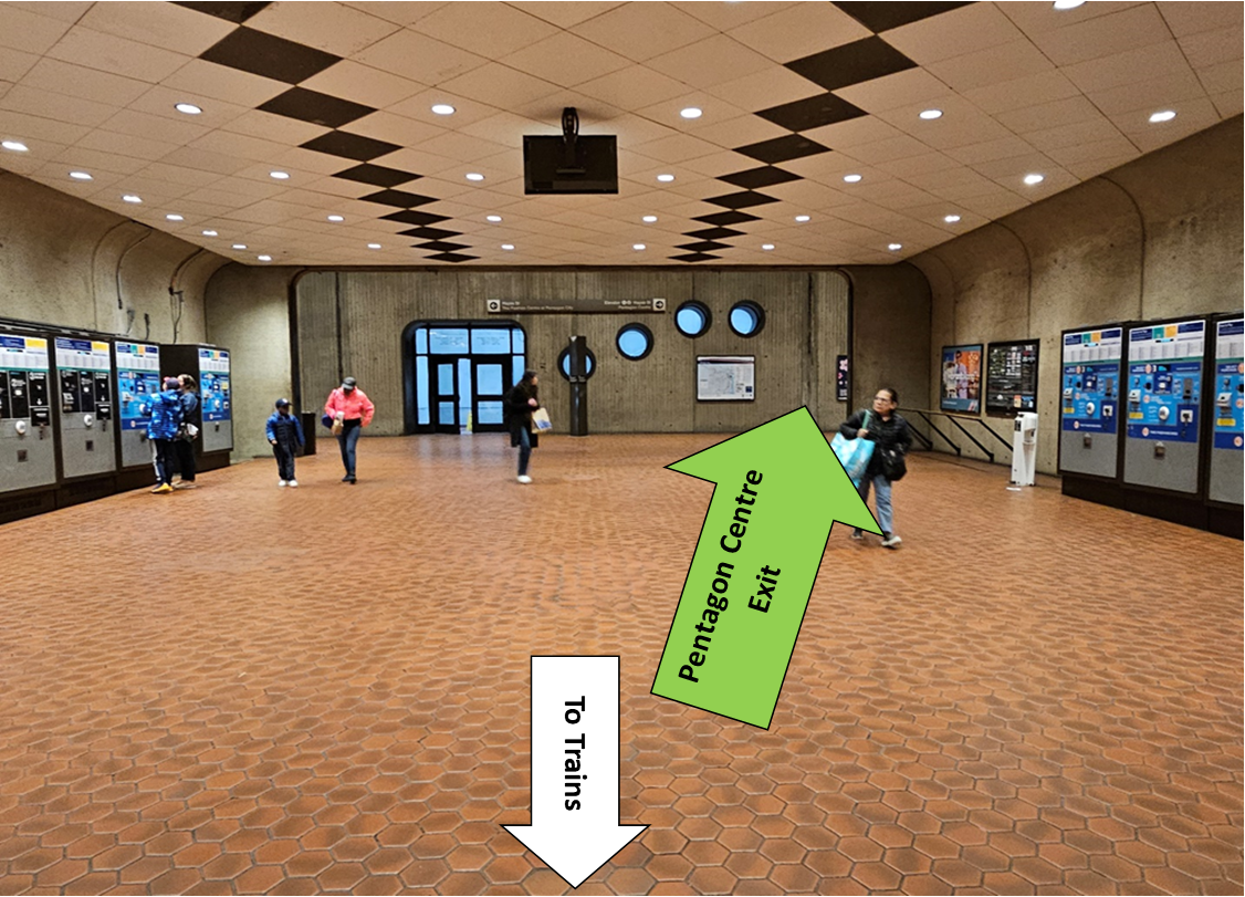 Pentagon Emergency Transit Bus Boarding Zone (Pentagon City Metro ...